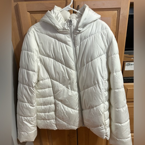 Faded Glory | Jackets & Coats | Ladies White Faded Glory Winter Puffer ...